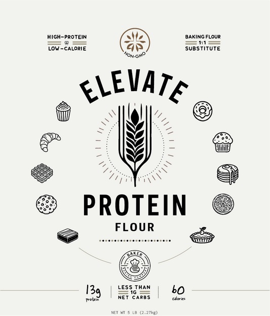 Elevate Protein Baking Flour - High Protein, Low Calorie, 0 Net Carbs ...